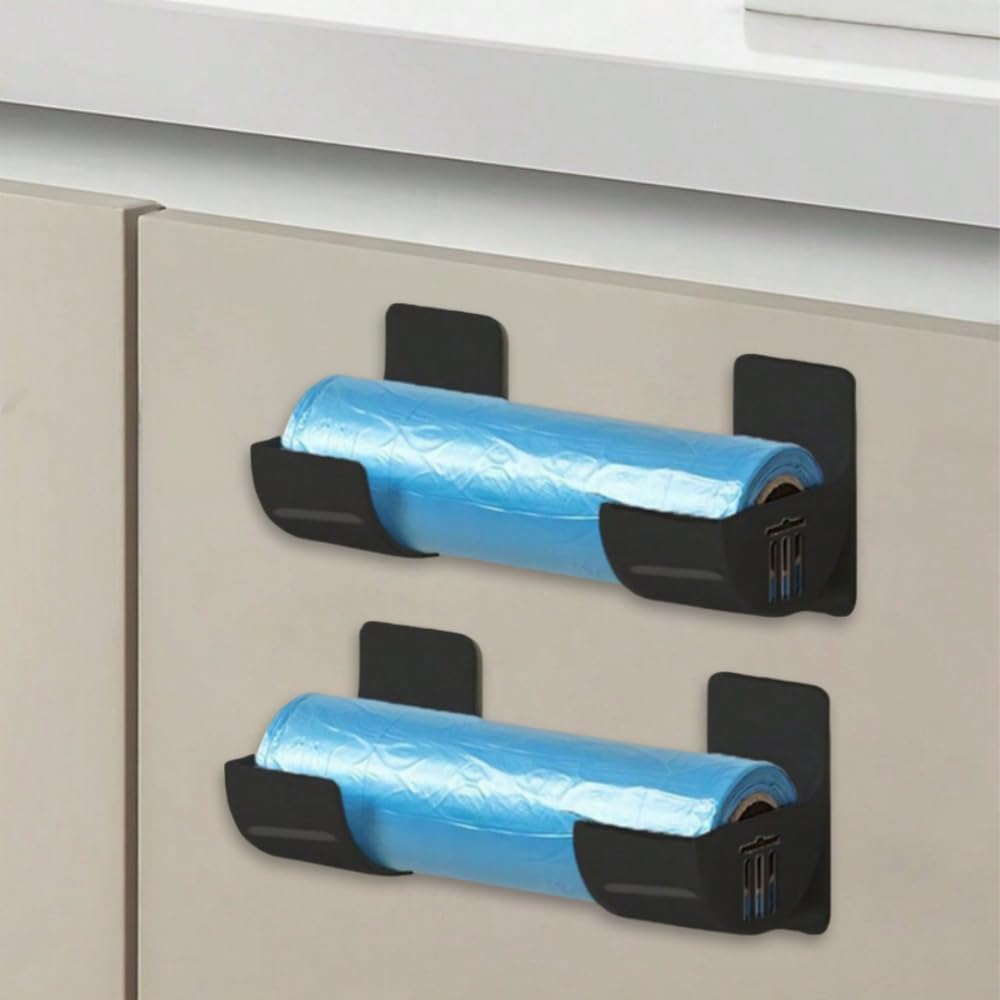 4pcs No-Drill Kitchen Storage Rack with Adhesive Hooks Space-Saving ...