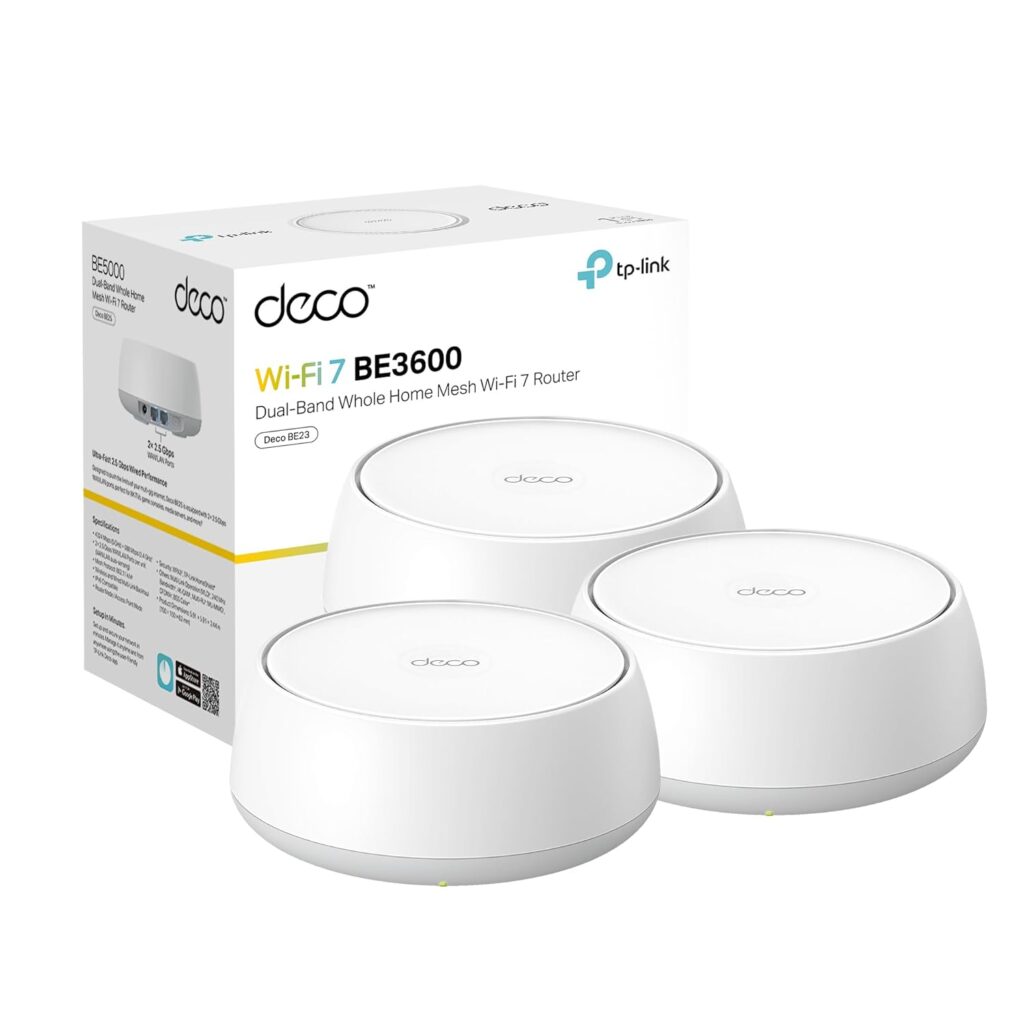 TP-Link Deco BE23 Dual-Band BE3600 WiFi 7 Mesh Wi-Fi System | 4-Stream ...