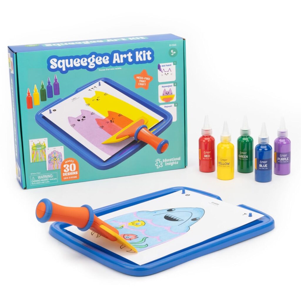 Educational Insights Squeegee Art Kit – Painting Kit for Kids, Children ...