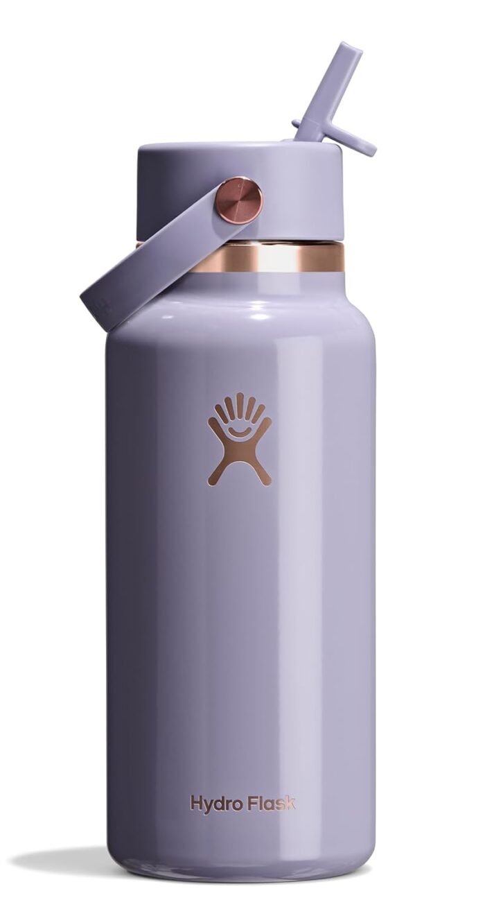 HYDRO FLASK Water Bottle – Insulated Stainless Steel – Wide Mouth Flex ...