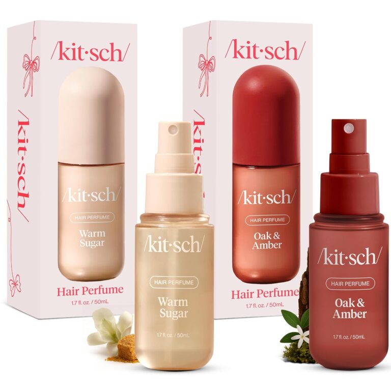 Kitsch Hair Perfume for Women- Warm Sugar and Oak & Amber | Clean, Deodorizing & Patented Odor ...