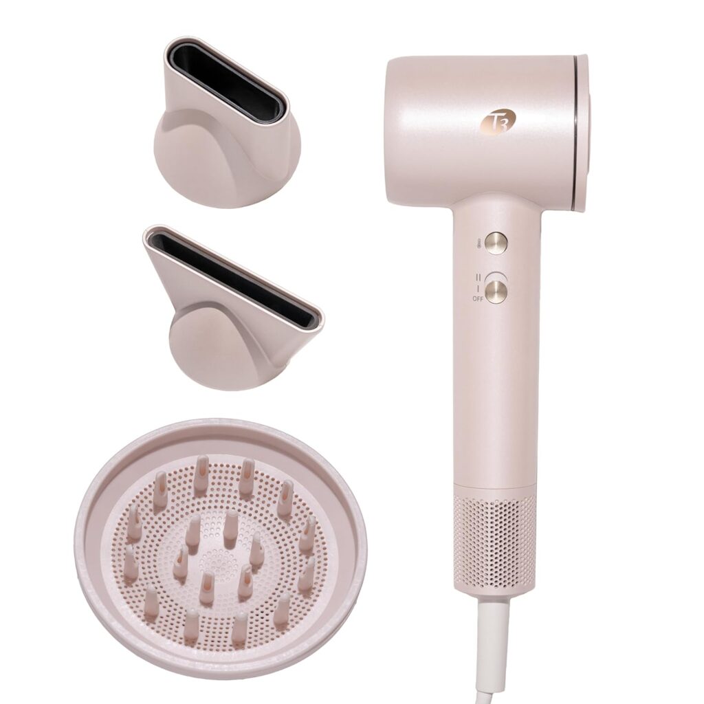 T3 LuxeDry High-Performance Hair Dryer Set with Drying Concentrator ...